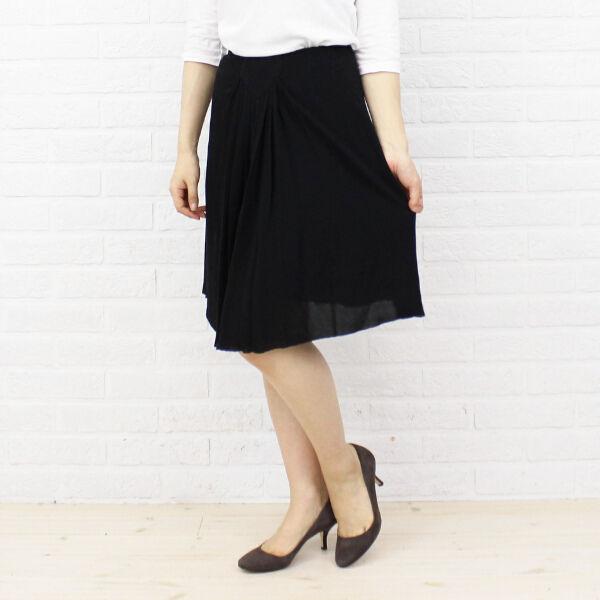 irise(イリゼ)ビスコース フロントプリーツ フレアスカート・940004-2601302【ボトムス】    レディース 女性 誕生日プレゼント ギフト 正規品 新品