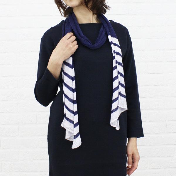 CALIMAR(カリマール)リネン ボーダー ストール・S13-134-2461401【小物】    レディース 女性 誕生日プレゼント ギフト 正規品 新品