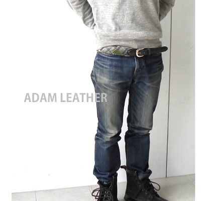Adam Leather (アダムレザー)Flannle Belt・AdamLeatherBelt【レディース】    レディース 女性 誕生日プレゼント ギフト 正規品 新品