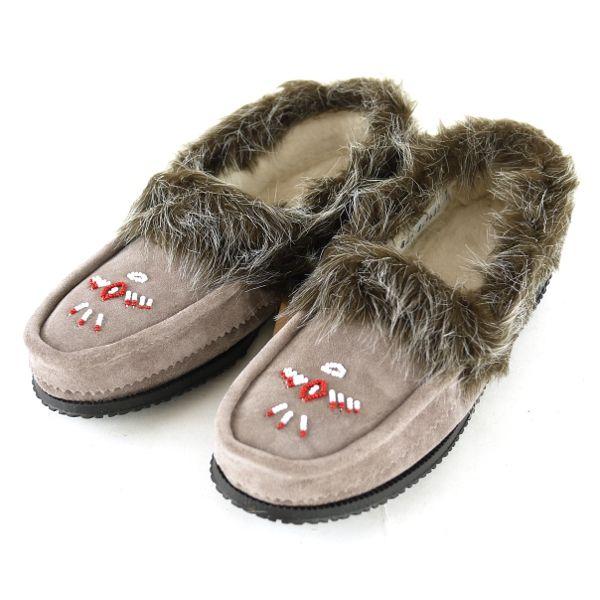 AMIMOC(アミモック)ネイティブビーズ スエードモカシン・AMHLI021-0121102【レディース】    レディース 女性 誕生日プレゼント ギフト 正規品 新品