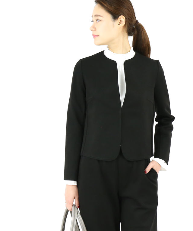 ププラ ジャケット ノーカラージャケット PUPULA 101013   送料無料    レディース 女性 誕生日プレゼント ギフト 正規品 新品