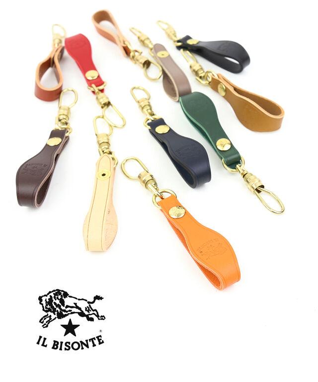 イルビゾンテ キーホルダー キーリング IL BISONTE 410095 国内正規品  メール便可能商品[M便 3/5]