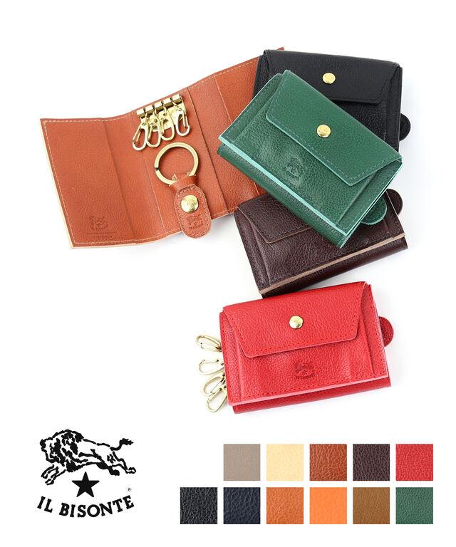 イルビゾンテ キーケース ウォレット キーリング ミニ財布 ケース 小銭入れ IL BISONTE 54202309290 国内正規品 送料無料 ギフト プレゼント お祝い 母の日 新生活