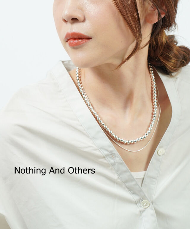 ナッシングアンドアザーズ ネックレス 2連 シルバーネックレス Dot Necklace ドットネックレス Nothing And Others C41012090 国内正規品 220203 メール便可能商品[M便 1/5]