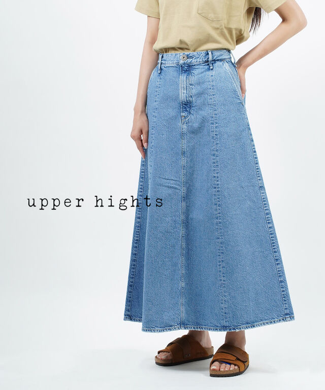 アッパーハイツ ロングフレアスカート パネルスカート THE TRACK SKIRT upper hights 18819902 国内正規品 220209 送料無料