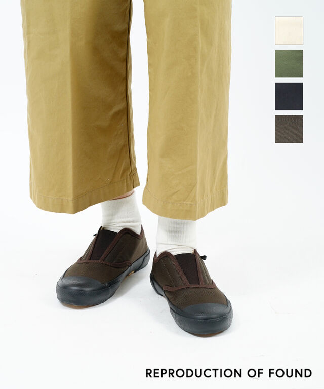 リプロダクション オブ ファウンド スリッポン スニーカー シューズ ITALIAN MILITARY TRAINER REPRODUCTION OF FOUND 3000C 国内正規品 220303 送料無料