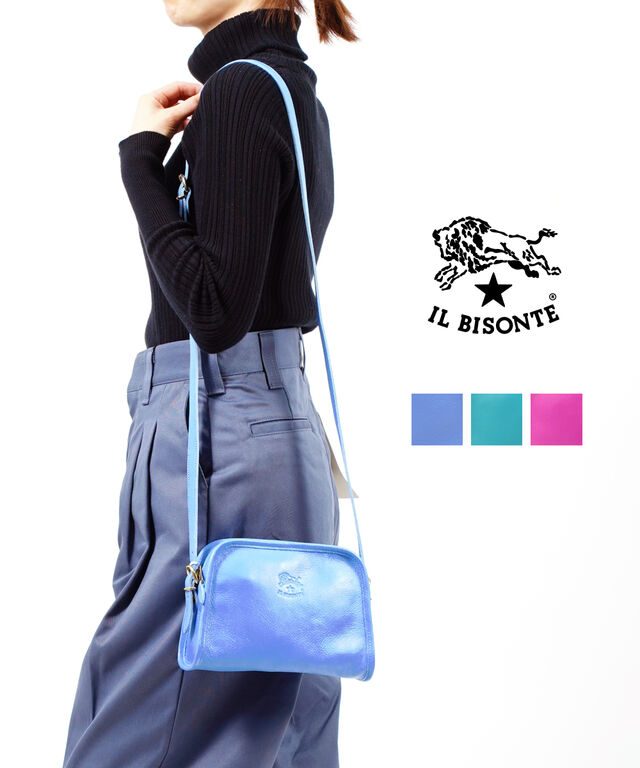 イルビゾンテ クロスボディバッグ ショルダーバッグ レザーバッグ IL BISONTE 54222307111 国内正規品 220209 送料無料