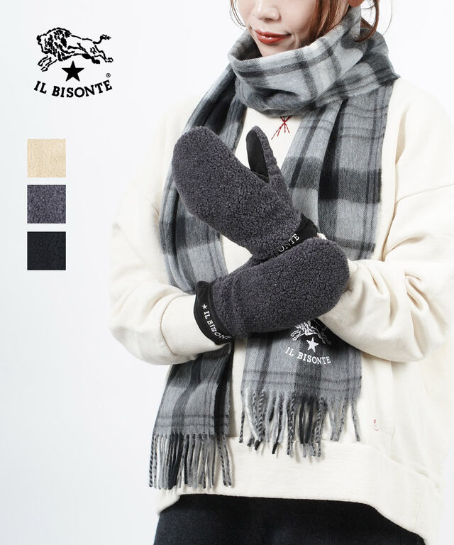 イルビゾンテ フリースミトン 手袋 IL BISONTE 54222309582 国内正規品 220209