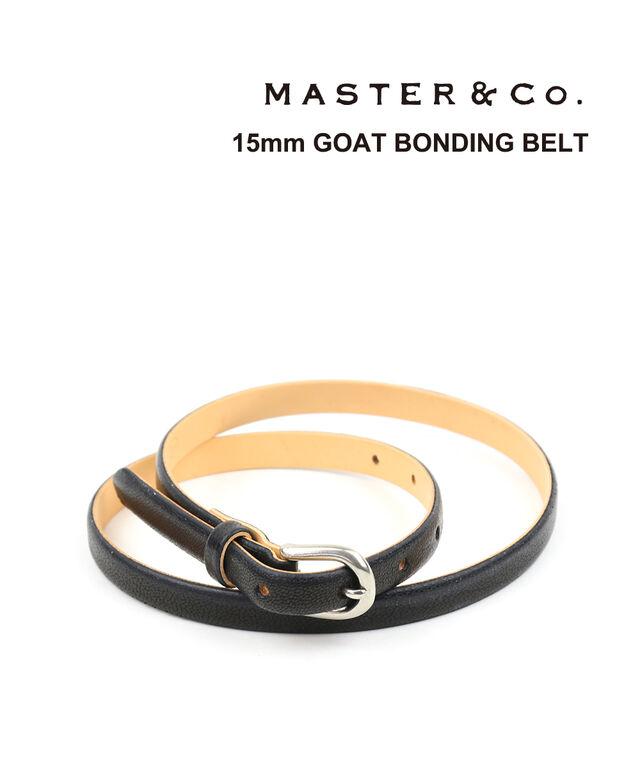 マスターアンドコー 細ベルト 15mm GOAT BONDING BELT Master&Co. MC1099 国内正規品 220303 送料無料