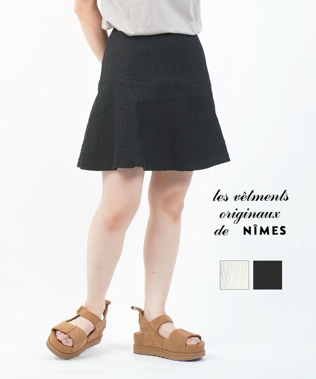 ニーム フラワージャカード切替フレアスカート NIMES NLG4102052 国内正規品 210503 送料無料