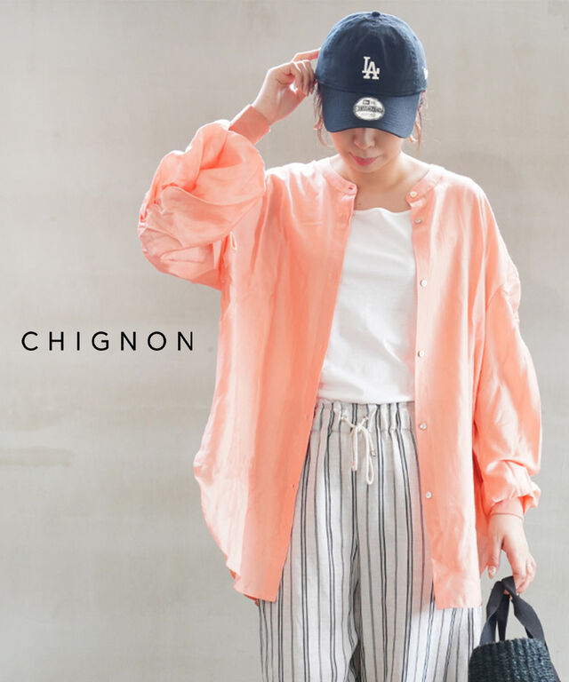 シニヨン シャーリングスリーブシャツ CHIGNON 1636-593JS 国内正規品 220403 送料無料