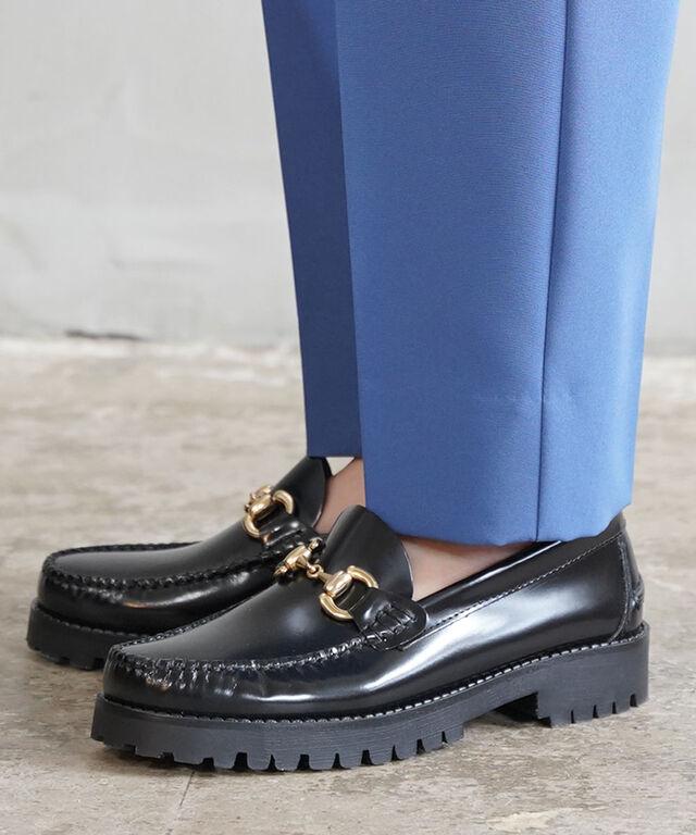 ストックアンドインテリジェンス センタープレス テーパードパンツ