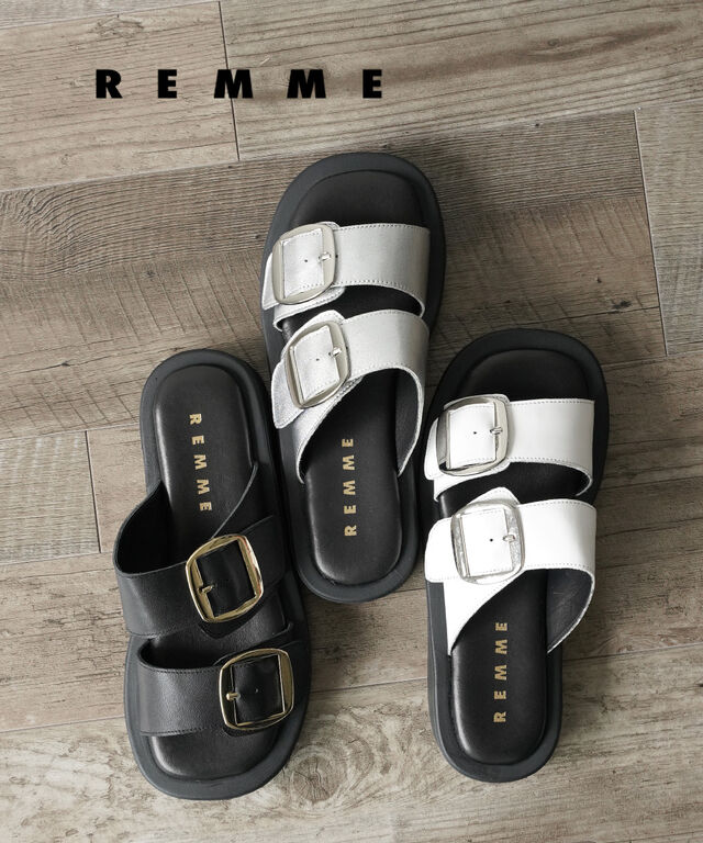 レメ ダブルベルトサンダル REMME ZH-2303-PR 国内正規品 220403 送料無料