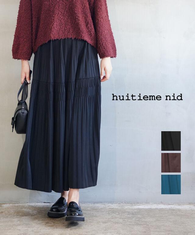 ユイティーム プリーツスカート huitieme nid 603683 国内正規品 220409 送料無料