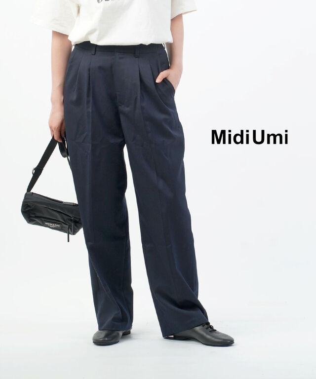 ミディウミ ハイウエスト スラックスパンツ Midi-Umi 3-769685 国内正規品 220409 送料無料