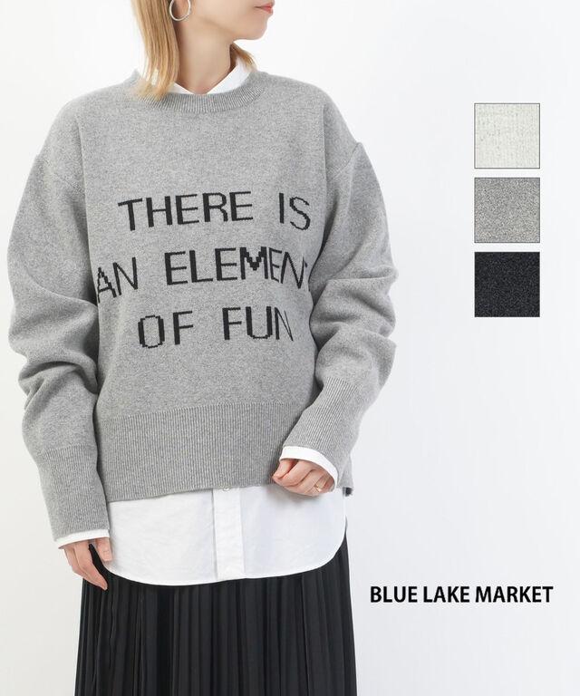 ブルーレイクマーケット ロゴニットプルオーバー BLUE LAKE MARKET B-492 国内正規品 220409 送料無料