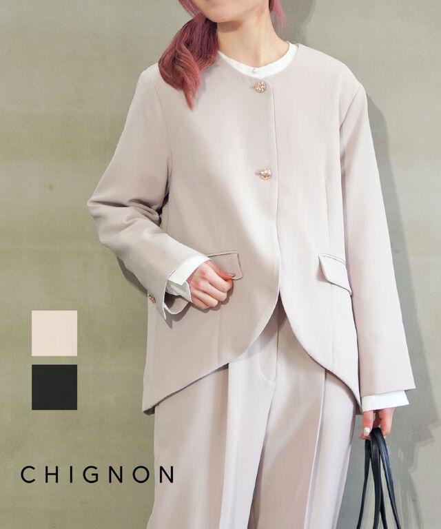 シニヨン ラウンドヘムジャケット CHIGNON 4646-488MK 国内正規品 2025春夏新作 送料無料