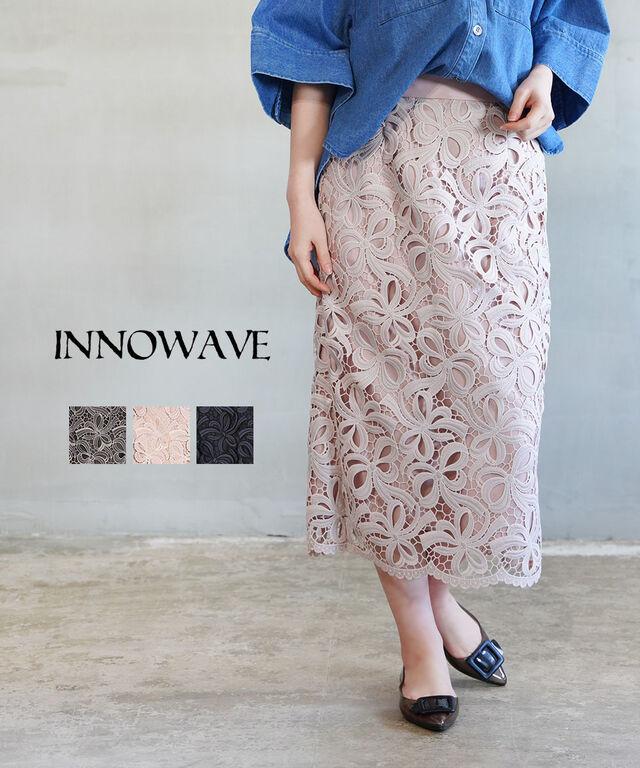 イノウェーブ リボンレースタイトスカート innowave 8550022 国内正規品 2025春夏新作 送料無料