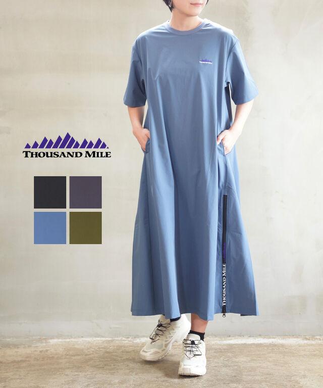 サウザンドマイル SHORT SLEEVE OP THOUSAND MILE TM251NP00052 国内正規品 2025春夏新作 送料無料 撥水 UVカット ドライタッチ UV対策 アウトドア アクティブ 旅行 お出かけ バカンス 動きやすい シワになりにくい 雨の日に使える トラベル