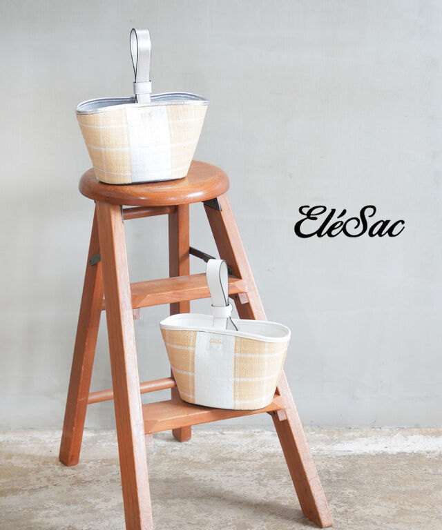 エルサック CHECK TOP HANDLE BAG Ele'Sac E25S07B52 国内正規品 2025春夏新作 送料無料