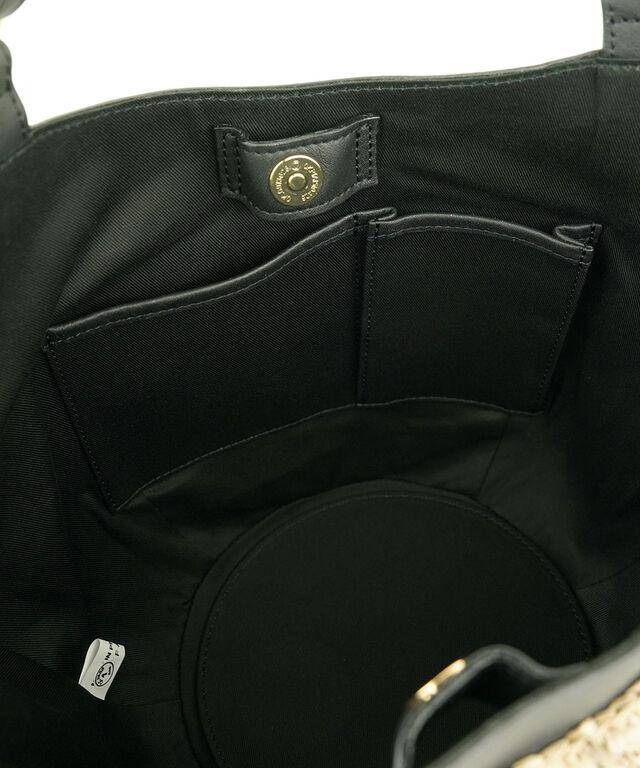 ヴィオラドーロ ラフィア レザーコンビトート SANDRO VIOLAd'ORO V