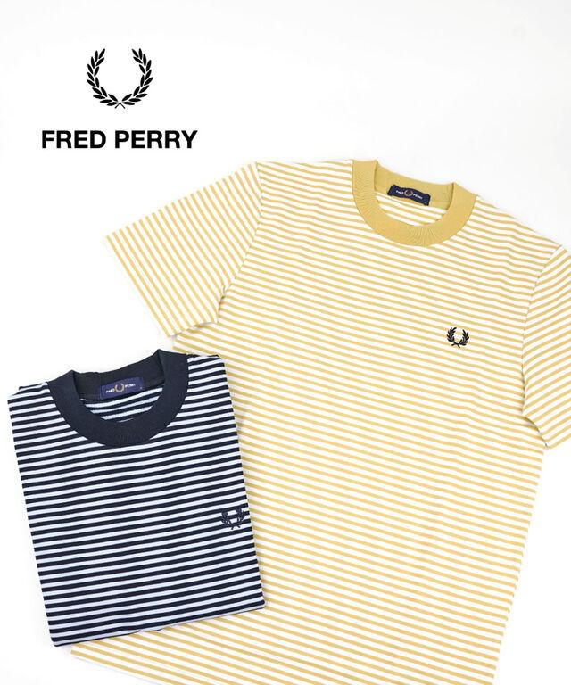フレッドペリー Fine Stripe T-Shirt FRED PERRY M6581 国内正規品 2025春夏新作 送料無料