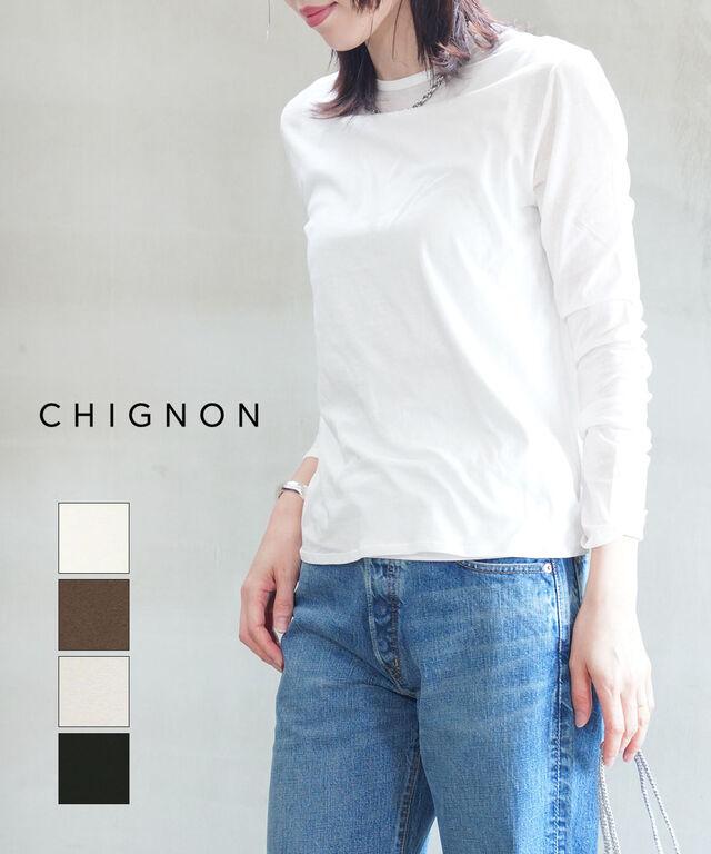 シニヨン シアーロングスリーブプルオーバー CHIGNON 8453-406KK 国内正規品 2025春夏新作