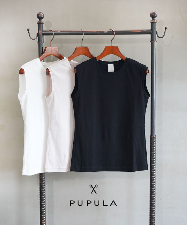 ププラ アナヤスムースジャージィタンクトップ PUPULA 359012 国内正規品 2025秋冬新作 送料無料