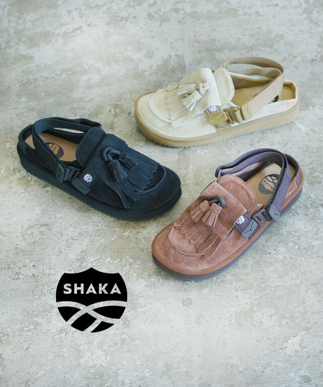 シャカ キルトタッセル付きミュールサンダル MOC MULE TASSEL SUEDE SHAKA SK-296 国内正規品 2025秋冬新作 送料無料