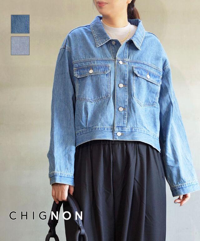 シニヨン ワイドデニムジャケット CHIGNON 4854-062BT 国内正規品 2025秋冬新作 送料無料
