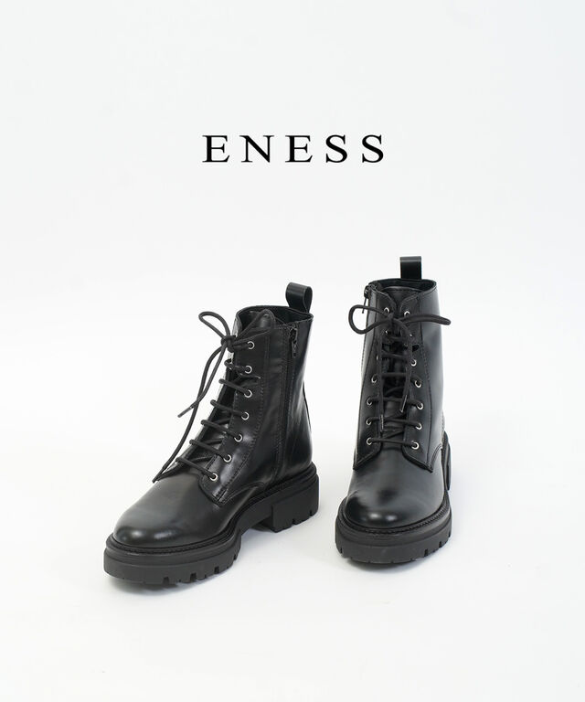 エネス 7ホールレースアップブーツ eness ST-7939 国内正規品 2025秋冬新作 送料無料