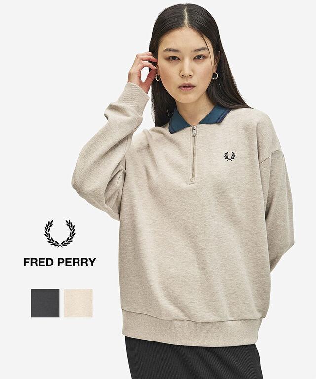 フレッドペリー Zip Neck Collar Sweatshirt FRED PERRY G1149 国内正規品 2025秋冬新作 送料無料