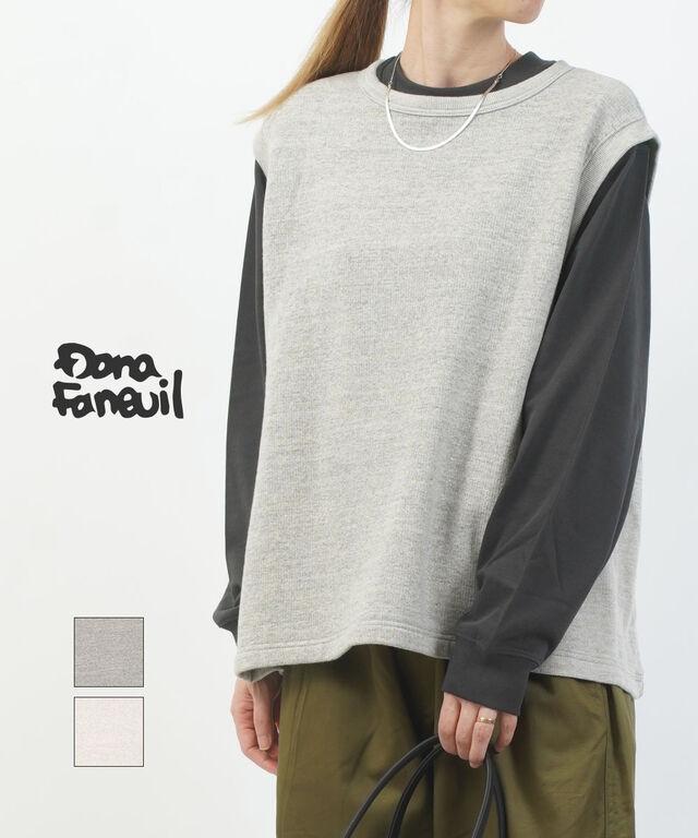 ダナファヌル 3飛びガーゼ裏毛ベスト DANA FANEUIL D-2225343 国内正規品 2025秋冬新作