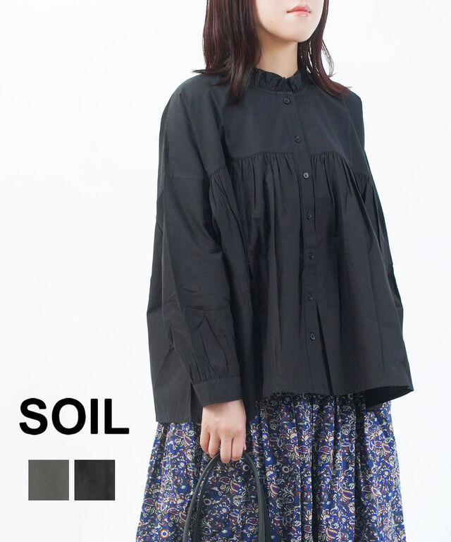 ソイル フリルカラーシャツ SOIL NSL25542 国内正規品 2025秋冬新作 送料無料