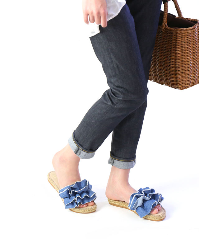ガイモ フラットサンダル エスパドリーユサンダル OCTOBER DENIM GAIMO OCTOBER-DE  2019春夏 送料無料    レディース 女性 誕生日プレゼント ギフト 正規品 新品