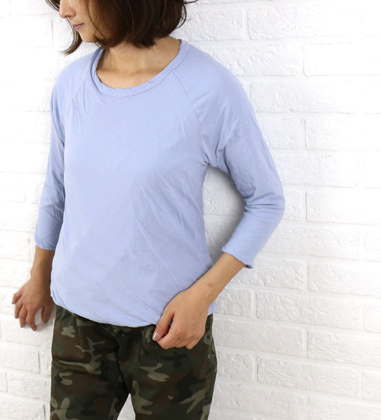 JAMES PERSE(ジェームスパース)コットン ダブルレイヤード ラグラン カットソー・WEK3947-0171402    レディース 女性 誕生日プレゼント ギフト 正規品 新品