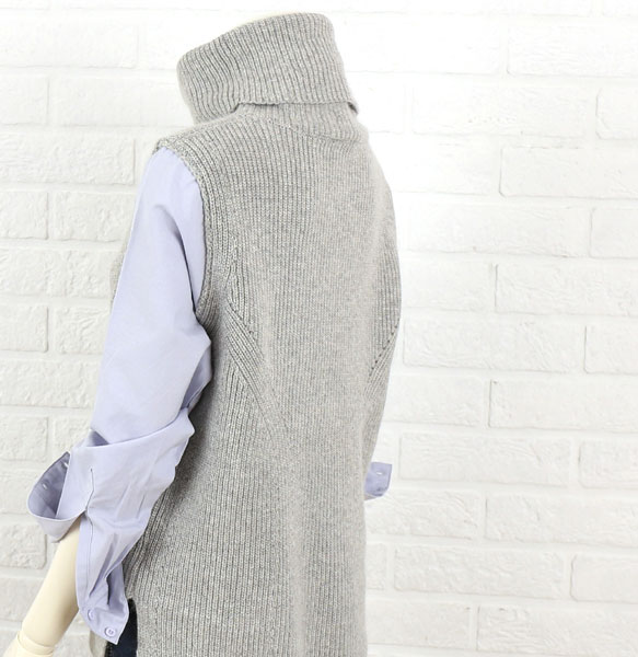 TORRAZZO DONNA(トラッゾドンナ) ニット×布帛切替タートルネックベスト レイヤードプルオーバー・68-6701・1221501    レディース 女性 誕生日プレゼント ギフト 正規品 新品