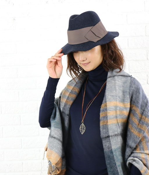 abu(アブ) リボン 中折れウールハット・NH-101・2331502    レディース 女性 誕生日プレゼント ギフト 正規品 新品