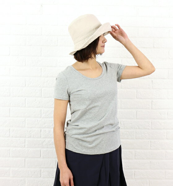 three dots(スリードッツ) コットン半袖 ラウンドネックTシャツ・BO1328Y・0441601    レディース 女性 誕生日プレゼント ギフト 正規品 新品