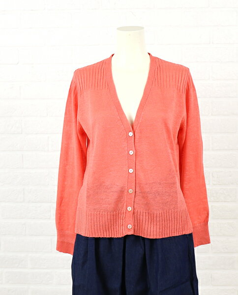 CONQUEST(コンクェスト) リネンVネックカーディガン・TCQ611062HGV・2791601    レディース 女性 誕生日プレゼント ギフト 正規品 新品