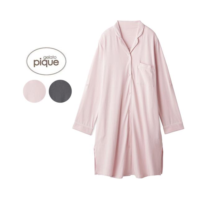 gelato pique ジェラートピケ ルームウェア マタニティシャツワンピース pwco235212 レディース ジェラピケ 部屋着 ルームウェア パジャマ リンクコーデ ギフト プレゼントにオススメ 2023冬