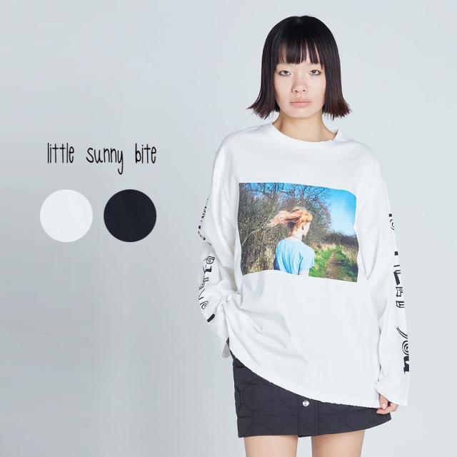 SALE30%OFF little sunny bite リトルサニーバイト Valerie Phillips x little sunny bite photo long tee ヴァレリー・フィリップス フォトロングTシャツ lsb-ltop-043a レディース オーバーサイズ