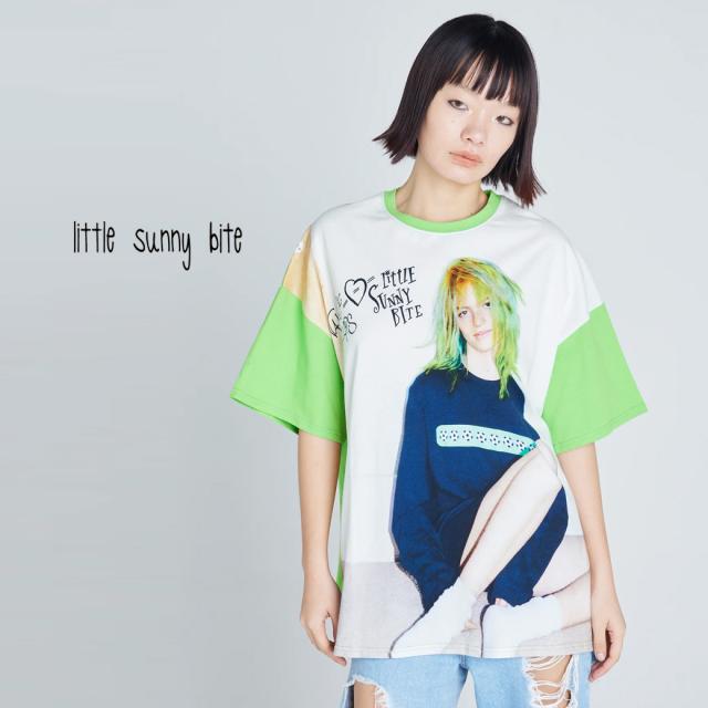 SALE30%OFF little sunny bite リトルサニーバイト Valerie Phillips x little sunny bite photo tee ヴァレリー・フィリップス フォトTシャツ lsb-ltop-045a レディース カットソー オーバーサイズ コラボ セレクトショ
