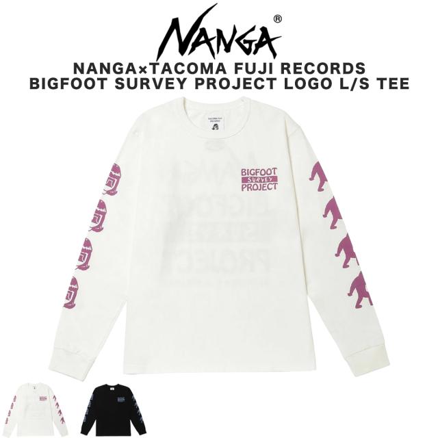 SALE20%OFF NANGA ナンガ NANGA×TACOMA FUJI RECORDS BIGFOOT SURVEY PROJECT LOGO L/S TEE(UNISEX) ナンガ×タコマフジレコード ビックフット サーベイ プロジェクトロゴ カットソー ユニセックス