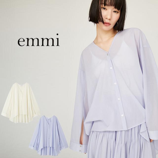 SALE50%OFF エミ アトリエ emmi atelier シアーボリュームシャツ 13wfb252015 レディース トップス 羽織 ブラウス デイリー 接触冷感