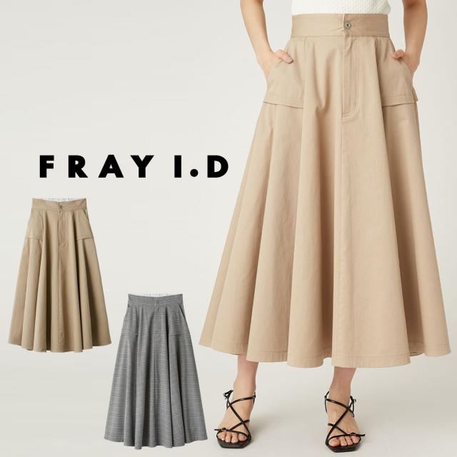 フレイアイディー FRAY I.D Dickies チノフレアスカート fwfs254804 ディッキーズ コラボ レディース ロングスカート ロング丈 2025秋