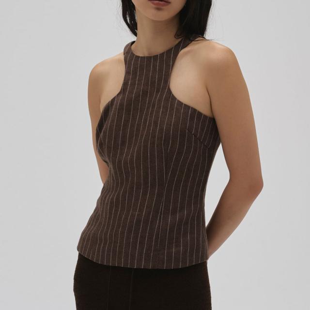 (予約) TODAYFUL トゥデイフル Stripe Americansleeve Tops ストライプアメリカンスリーブトップス 12610429 (3月上旬以降入荷) トップス レディース リネン タンクトップ 2026春