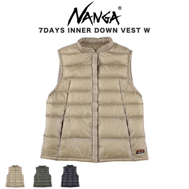 NANGA ナンガ 7DAYS INNER DOWN VEST W セブンデイズ インナーダウン ベスト（ウィメンズ）レディース アウトドア 軽量 ダウン コンパクト 冬キャンプ