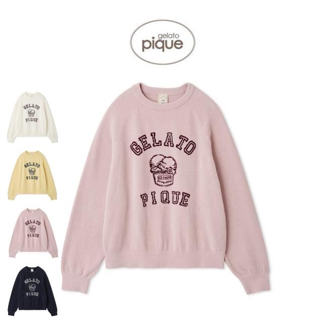 ジェラートピケ gelato pique トラッドアイスクリームジャガードプルオーバー pwnt254073 ジェラピケ ルームウェア パジャマ 部屋着 トップス レディース 2025秋 ギフト プレゼントにおすすめ