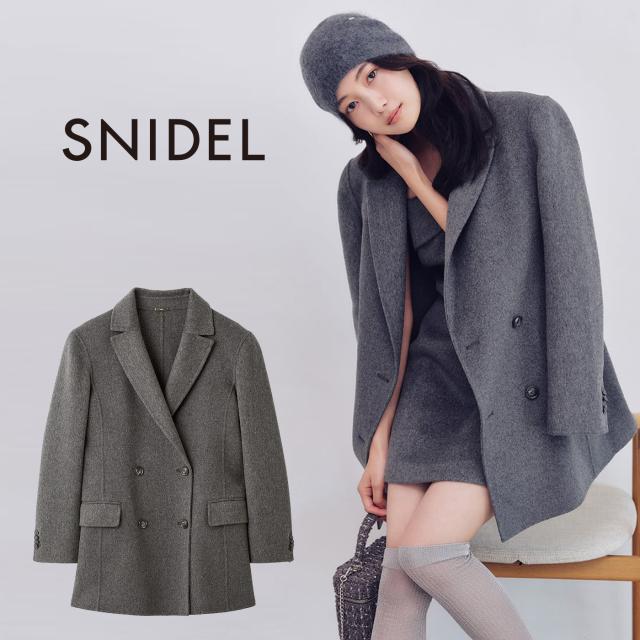 スナイデル SNIDEL テーラーリバージャケット swfj255033 レディース アウター ダブルボタン ベーシック シンプル 羽織り 2025冬